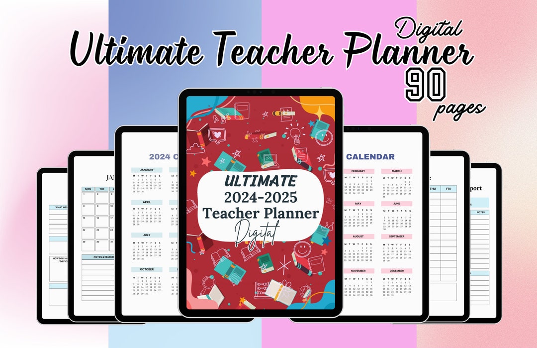 2024+2025 Ultimate Teacher Planner, Academic Planner, Academic Planner ...
