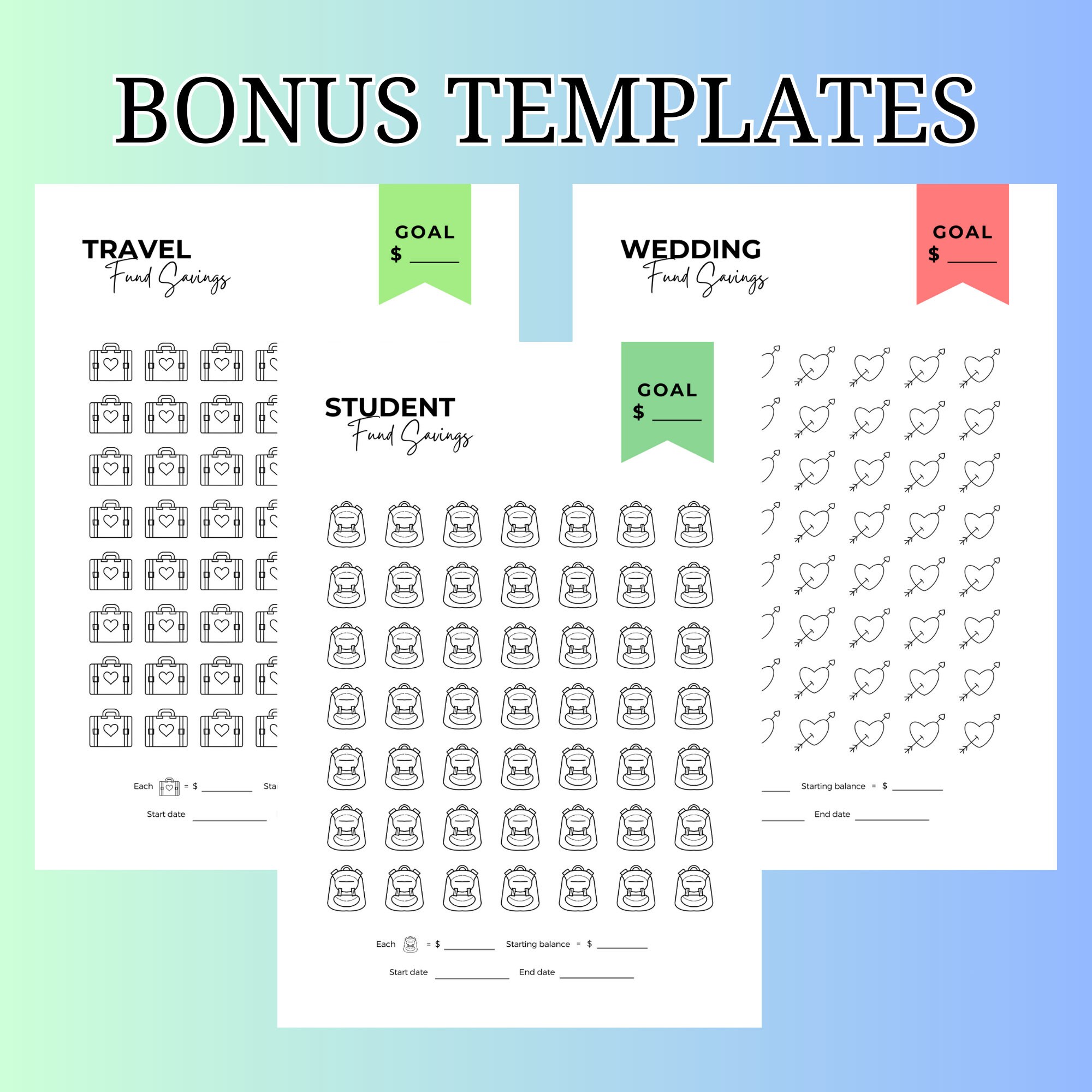 Ultimate Printable Savings Challenge-a6 Sized Printable Envelope ...