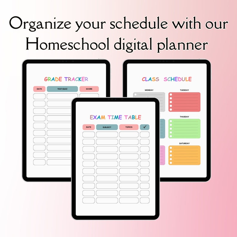 20242025 Homeschool Digital Planner, Academic Planner, Teacher Planner ...