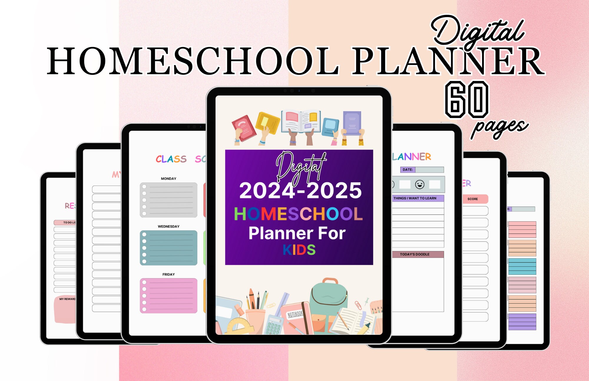 20242025 Homeschool Digital Planner, Academic Planner, Teacher Planner ...