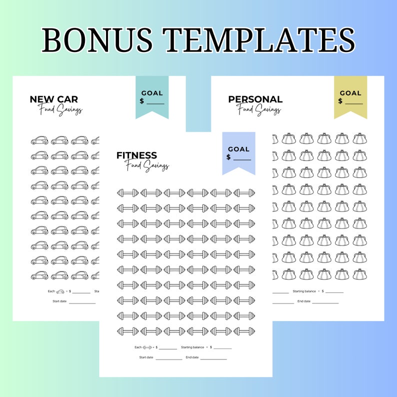 Ultimate Printable Savings Challenge-a6 Sized Printable Envelope ...