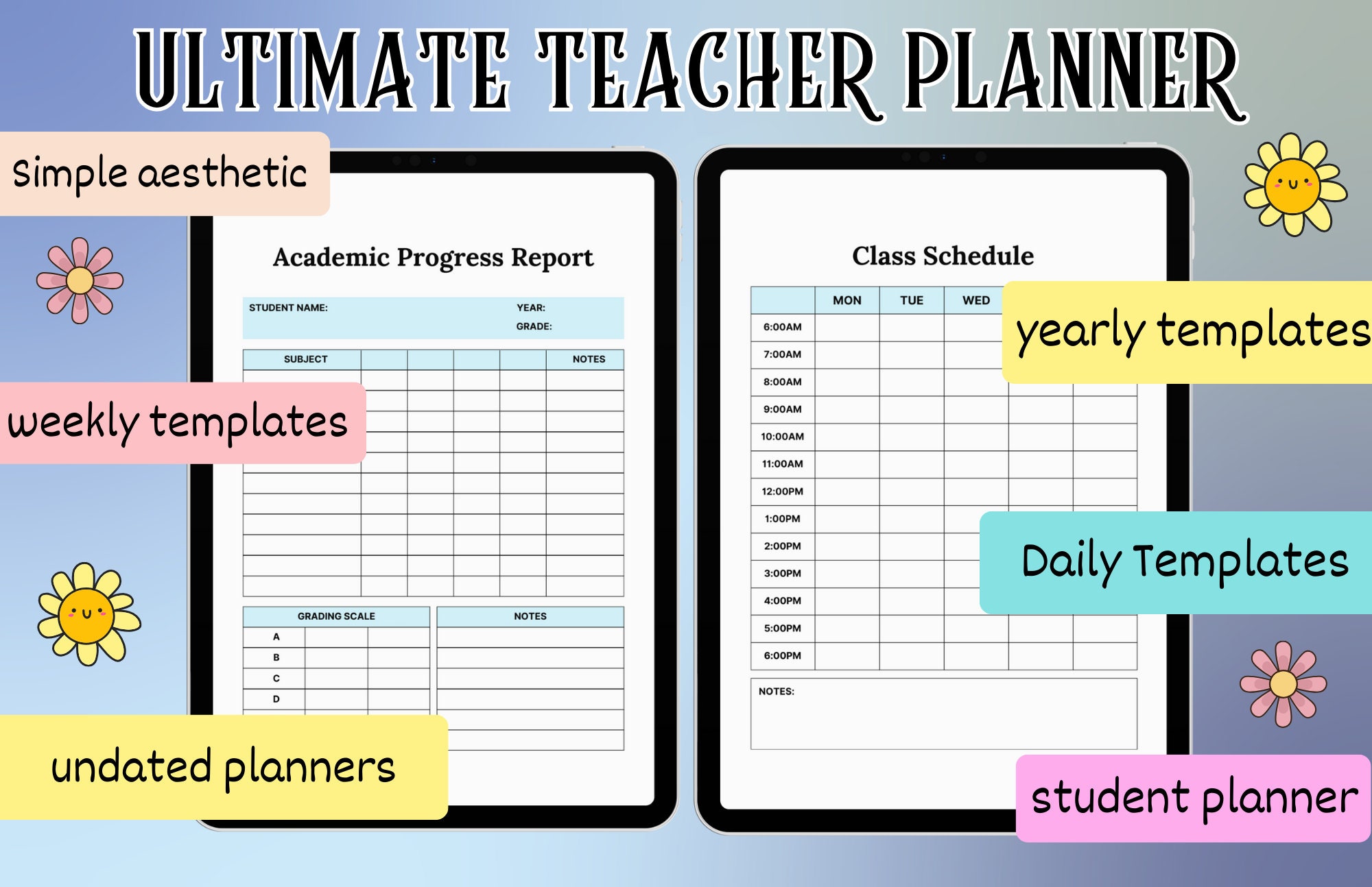 2024+2025 Ultimate Teacher Planner, Academic Planner, Academic Planner ...