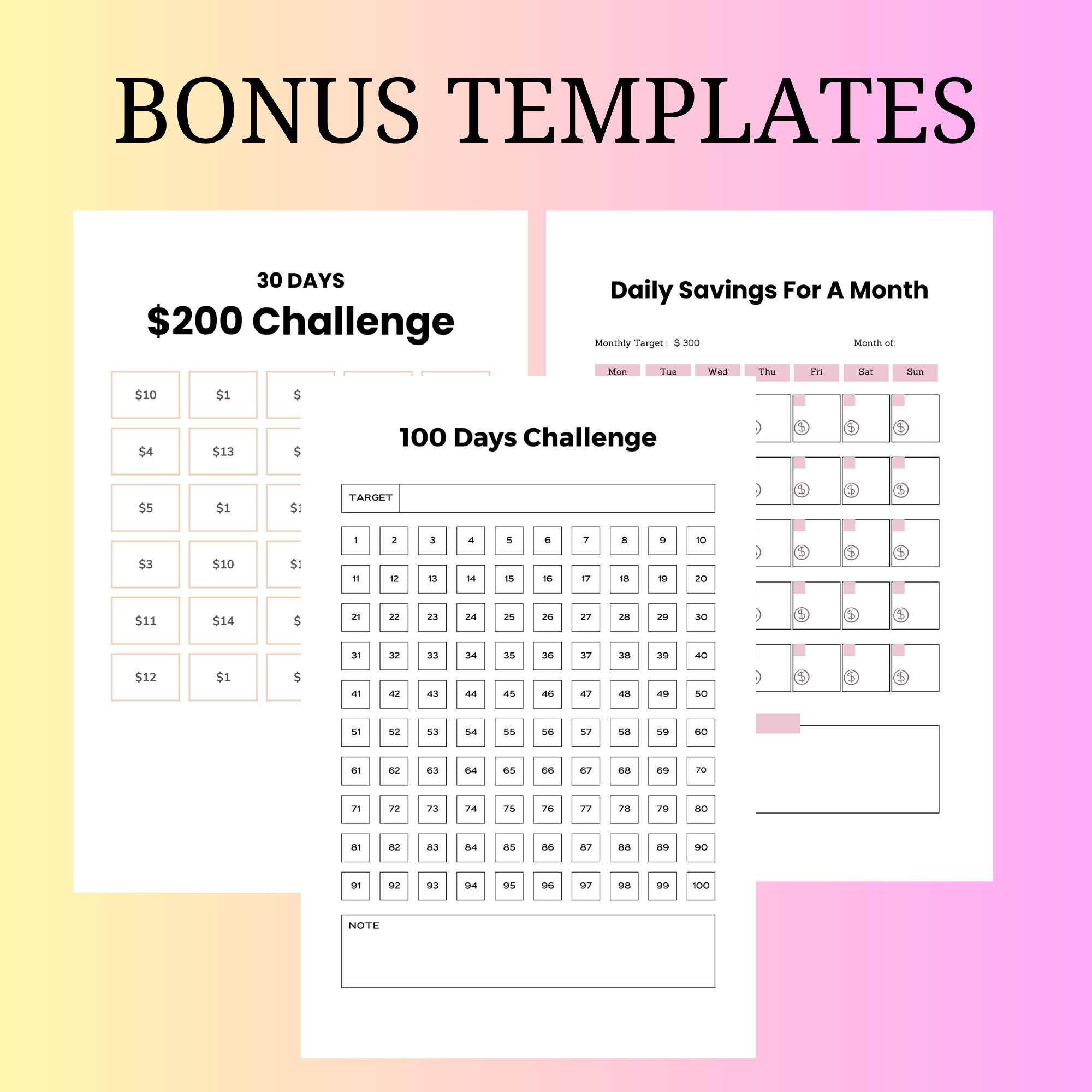 2024 Money Saving Challenge-1000 Savings Challenge-52 Weeks Savings ...