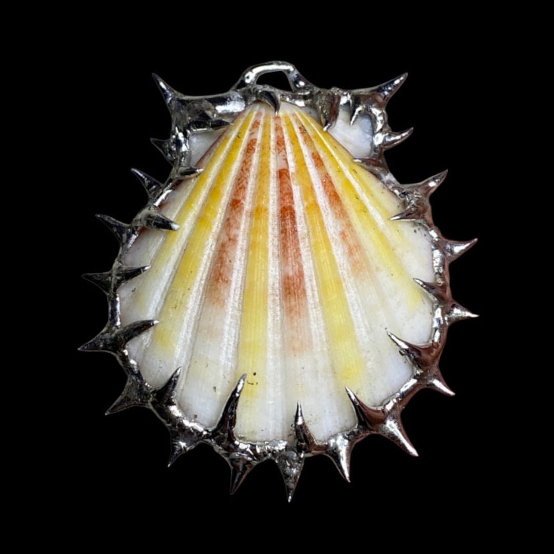Spiked Shell Soldering Pendant, Shell Cybercore Mermaid Jewelry ...