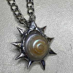 Spiral Spiky Shell Necklace,soldering Shell Ocean Jewelry - Etsy