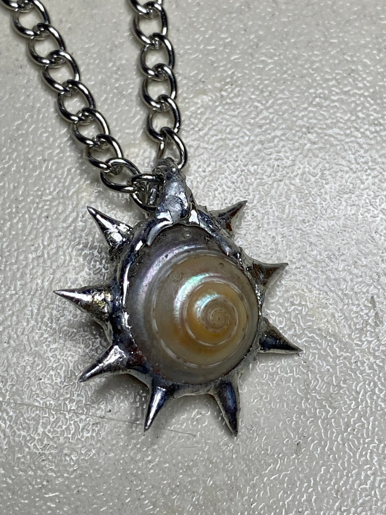 Spiral Spiky Shell Necklace,soldering Shell Ocean Jewelry - Etsy