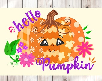 Hello Pumpkin Bulletin Board - Etsy