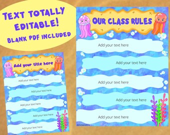 Sea Theme Class Posters - Etsy