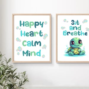 Calming Corner Posters, Ocean Classroom Decor, Calm Down Corner Posters ...