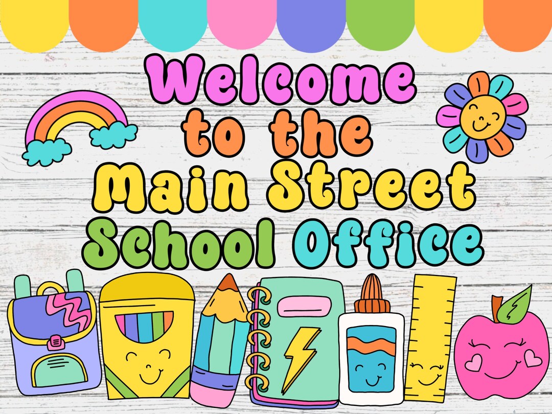 School Office Decor, School Office Sign, School Office Bulletin Board ...