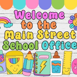 School Office Decor, School Office Sign, School Office Bulletin Board ...