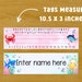 Under the Sea Classroom Decor, Ocean Theme Class, Canva Name Tag, Desk ...