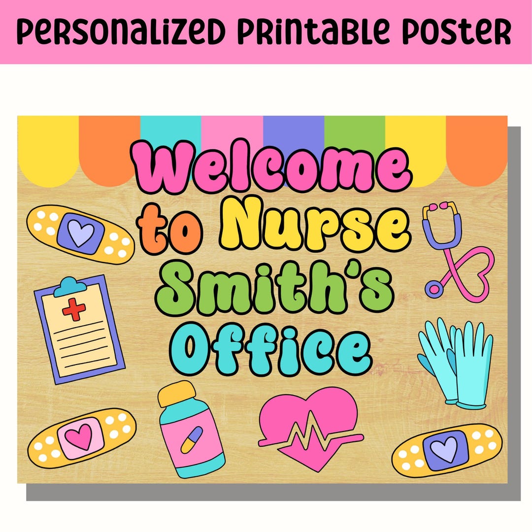 Nurse Poster, Nurse Poster Printable, Pediatrician Poster, School Nurse ...