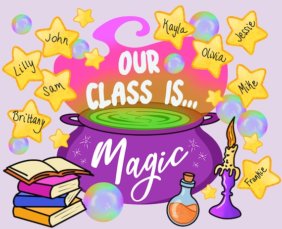 Halloween Classroom Door Decor Printable Halloween Wall Art - Etsy