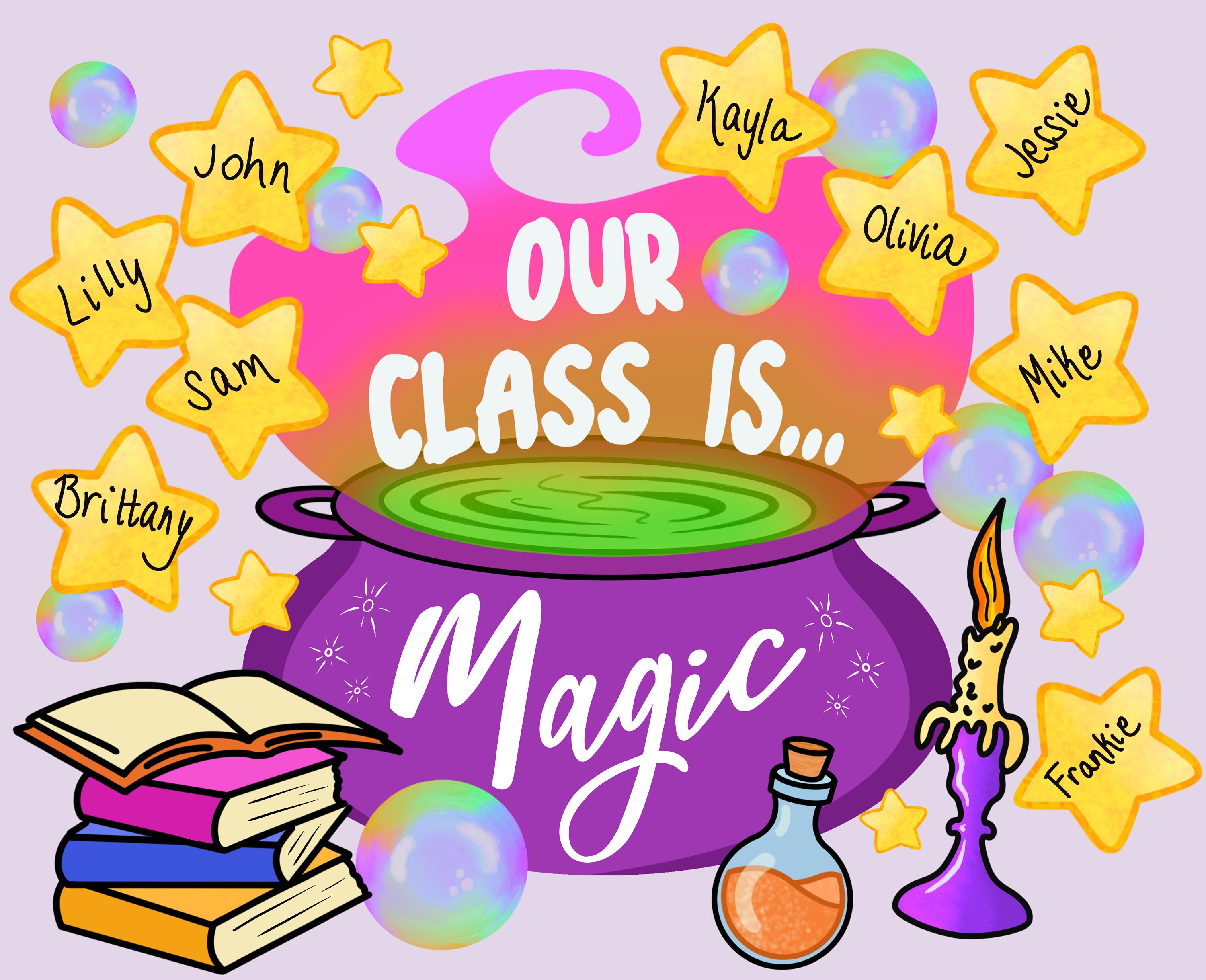 Halloween Classroom Door Decor, Printable Halloween Wall Art, Halloween ...