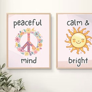Retro Classroom Theme, Calm Corner Poster Printable, Nature Theme ...