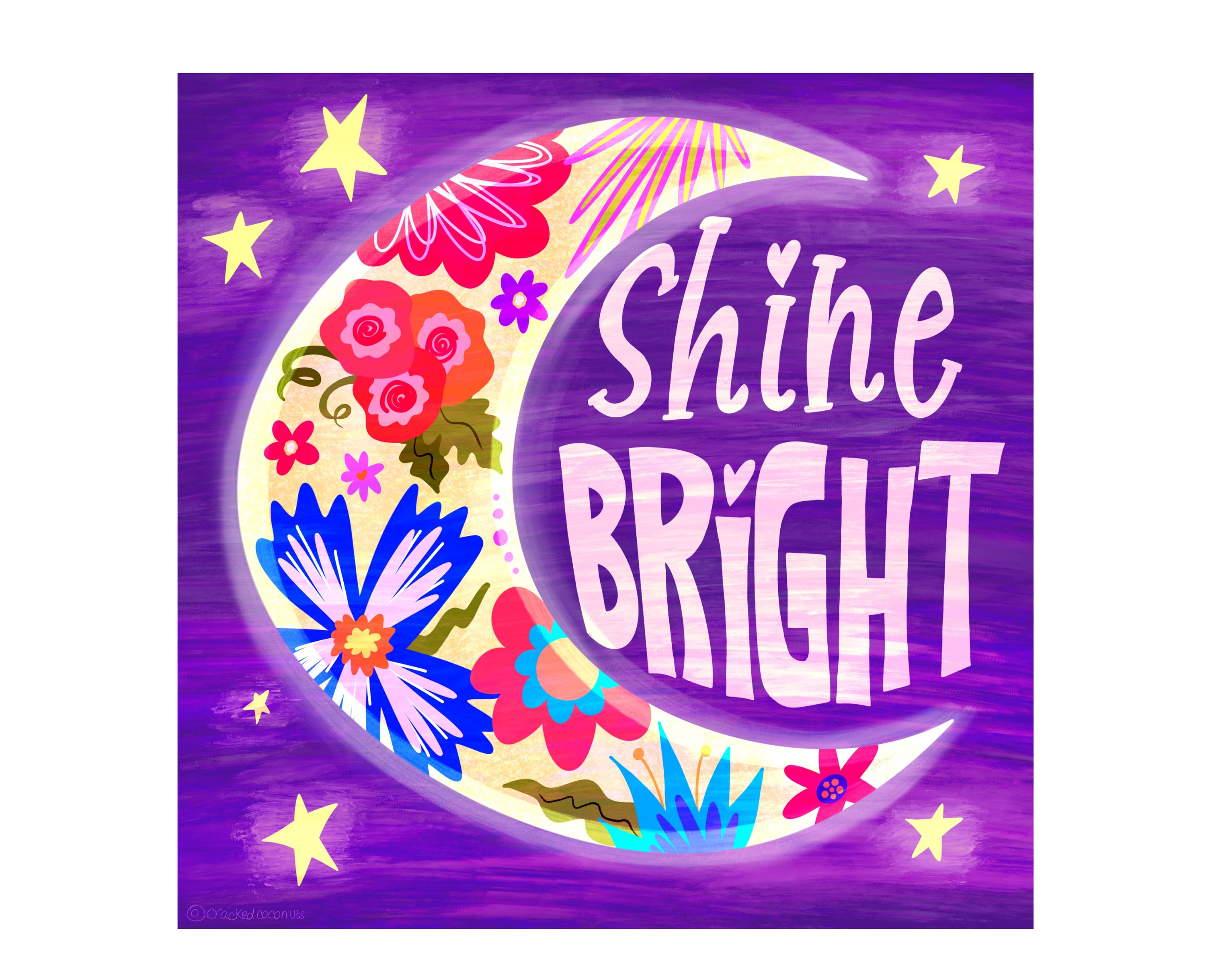 Printable Inspirational Wall Art Moon Stars Printable - Etsy