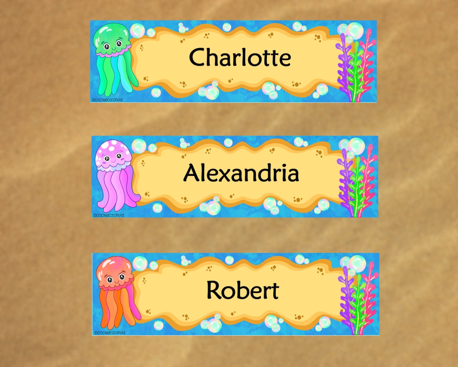 Ocean Classroom Decor, Under the Sea Classroom Theme, Printable Name ...