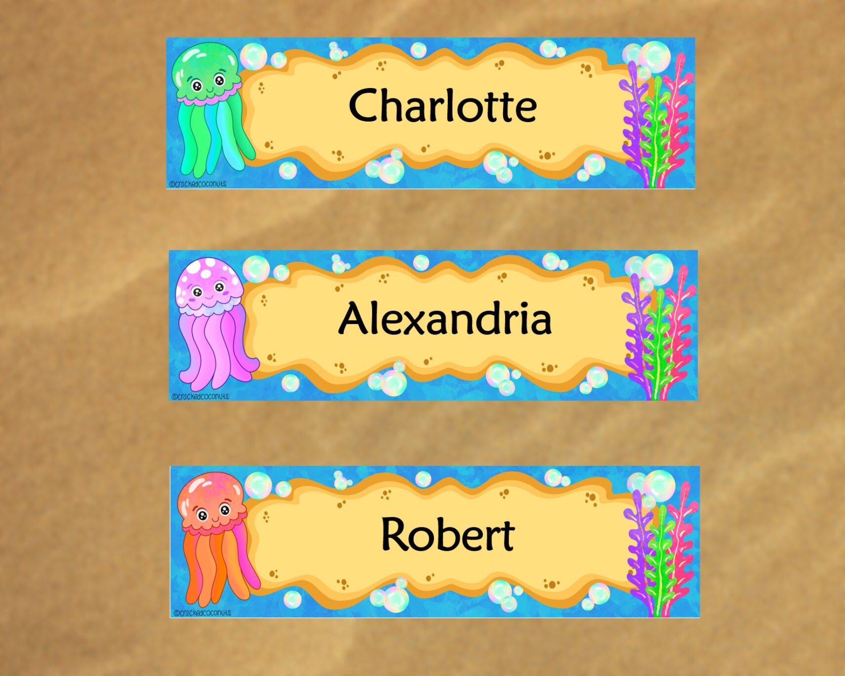 Ocean Classroom Decor, Under the Sea Classroom Theme, Printable Name ...