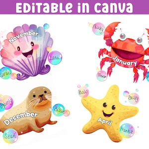 Under the Sea Classroom Decor, Ocean Classroom Theme, Birthday Bulletin ...