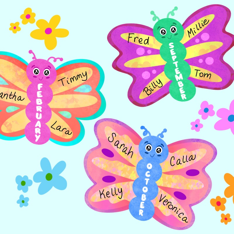 Classroom Birthday Chart - Etsy