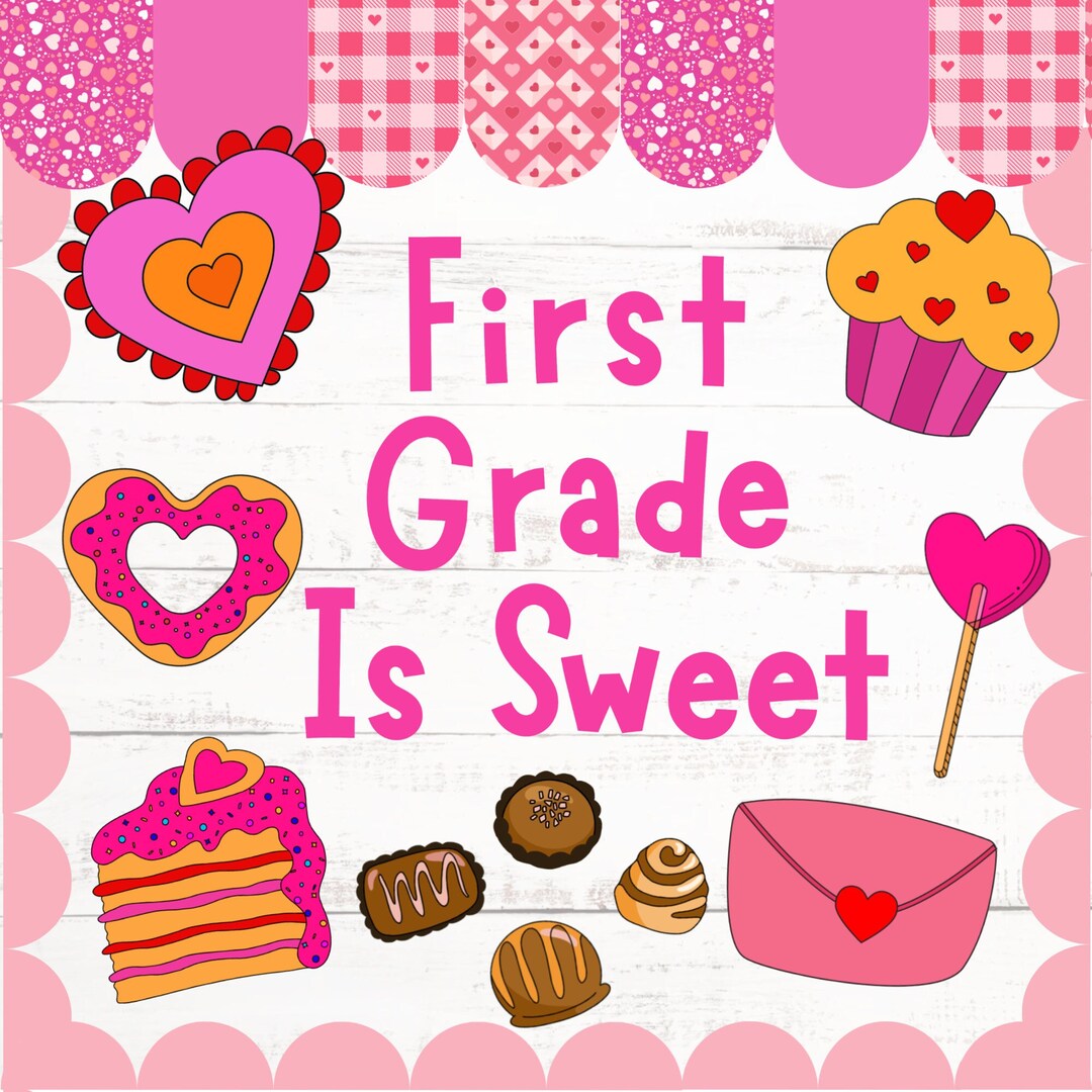 Valentines Day Bulletin Board Classroom, February Bulletin Board Kit ...