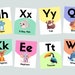 Classroom Alphabet Posters, Printable Alphabet Bulletin Board, Animal ...