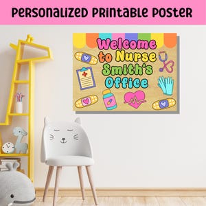 Nurse Poster, Nurse Poster Printable, Pediatrician Poster, School Nurse ...