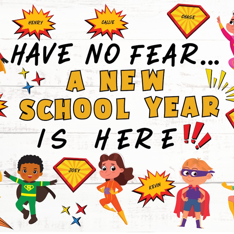 Superhero Bulletin Board - Etsy