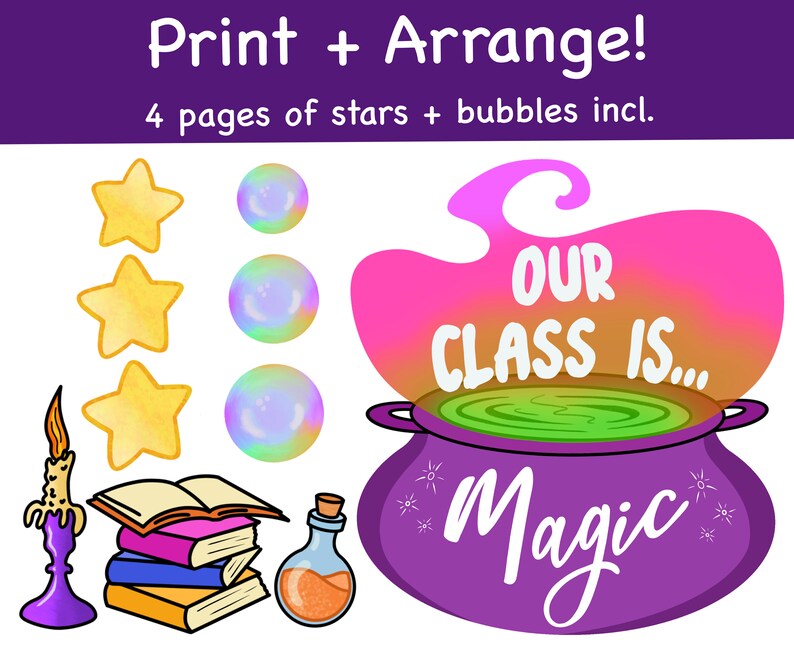 Halloween Classroom Door Decor, Printable Halloween Wall Art, Halloween ...