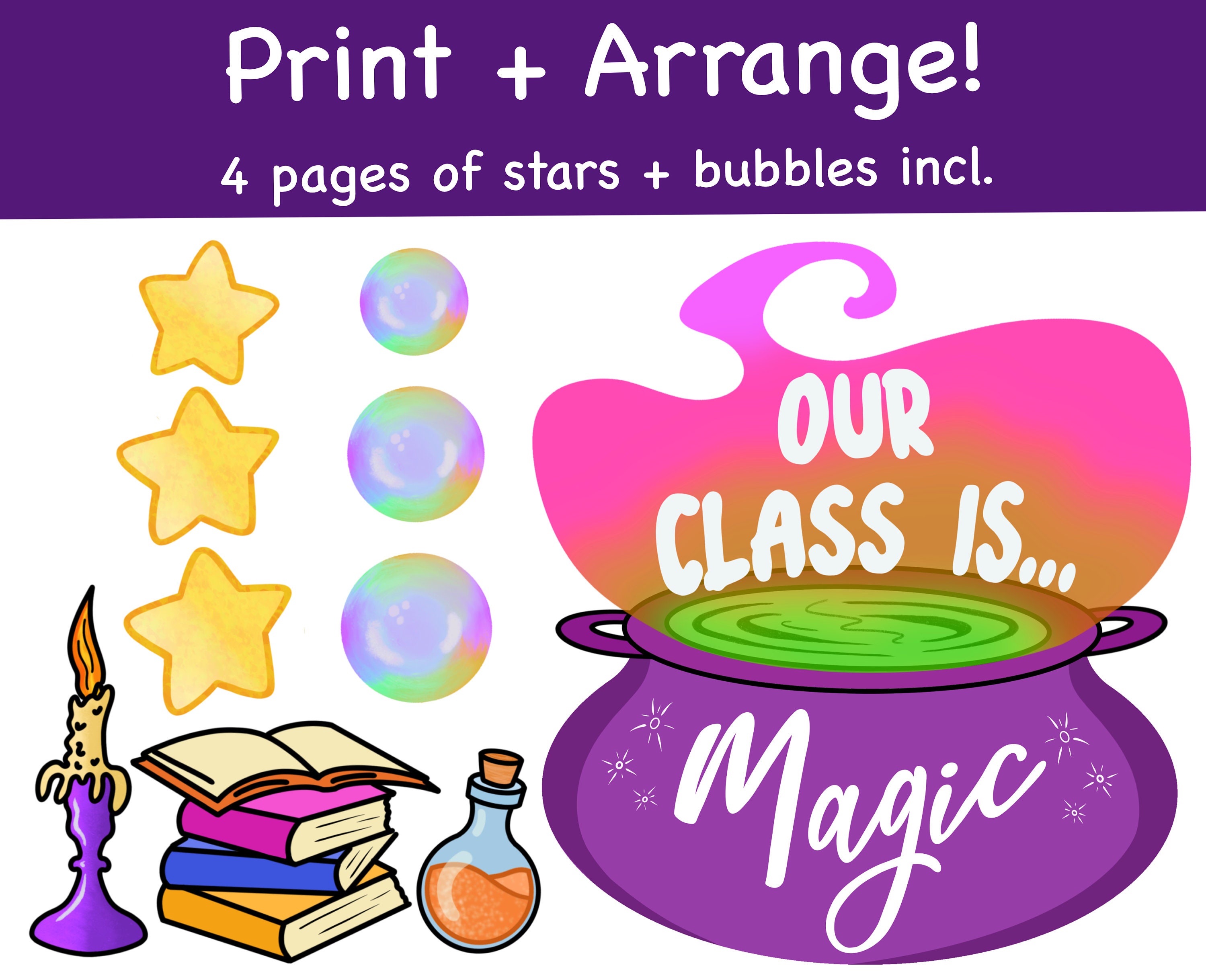 Halloween Classroom Door Decor, Printable Halloween Wall Art, Halloween ...