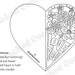 Coloring Cards for Kids, Coloring Cards for Valentines Day, Heart ...