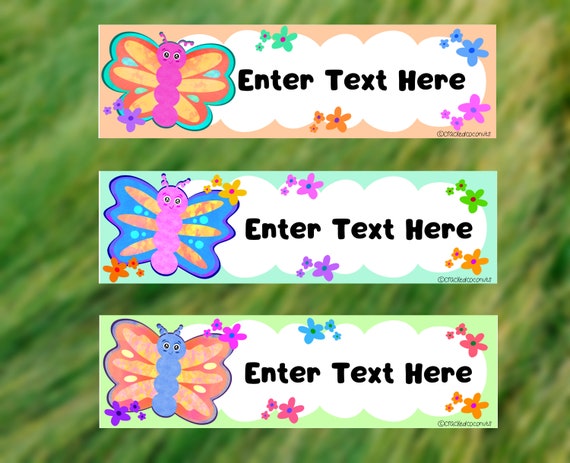 Butterfly Theme Classroom Decor Butterfly Desk Name Plate - Etsy