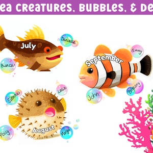 Under the Sea Classroom Decor, Ocean Classroom Theme, Birthday Bulletin ...