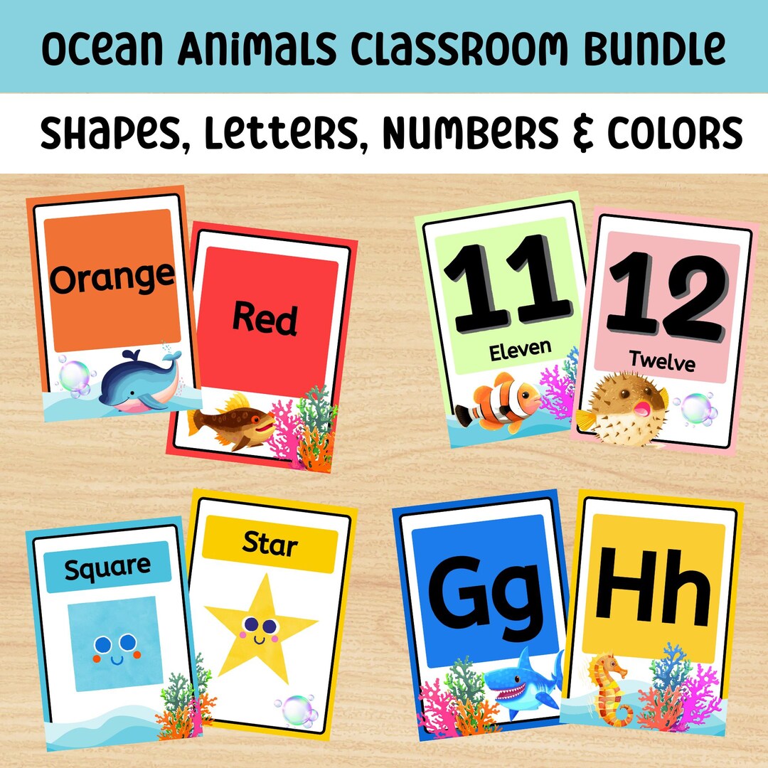 Ocean Classroom Decor Bundle, Under the Sea Classroom Decor, Ocean ...