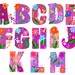 Printable Floral Letter, Bulletin Board Letters Printable, Classroom ...