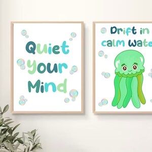 Calming Corner Posters, Ocean Classroom Decor, Calm Down Corner for ...