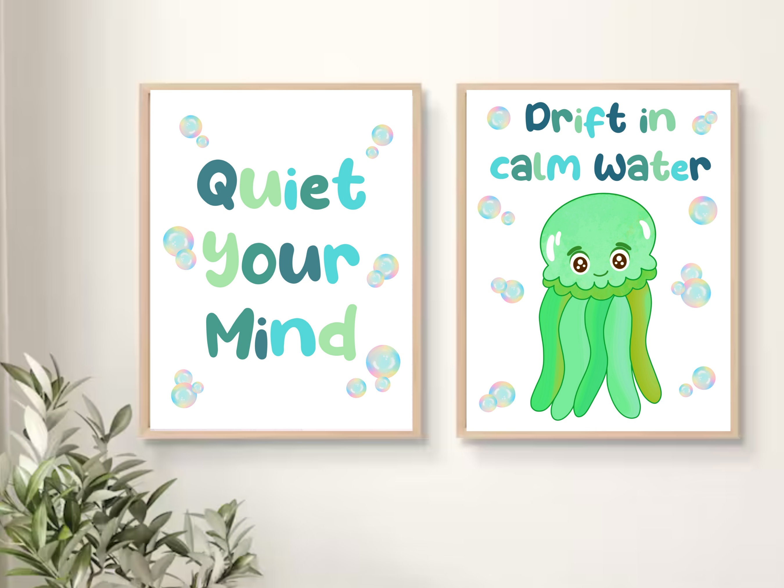 Calming Corner Posters, Ocean Classroom Decor, Calm Down Corner for ...