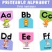 Classroom Alphabet Posters, Printable Alphabet Bulletin Board, Animal ...