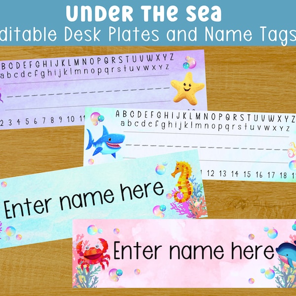 Summer Cubby Name Tags - Etsy