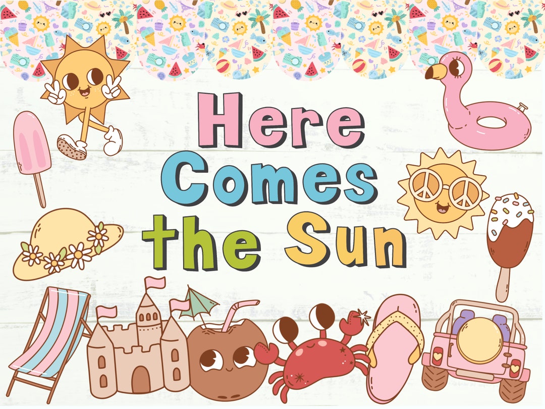 Here Comes the Sun Bulletin Board Kit, End of Year Bulletin Board ...