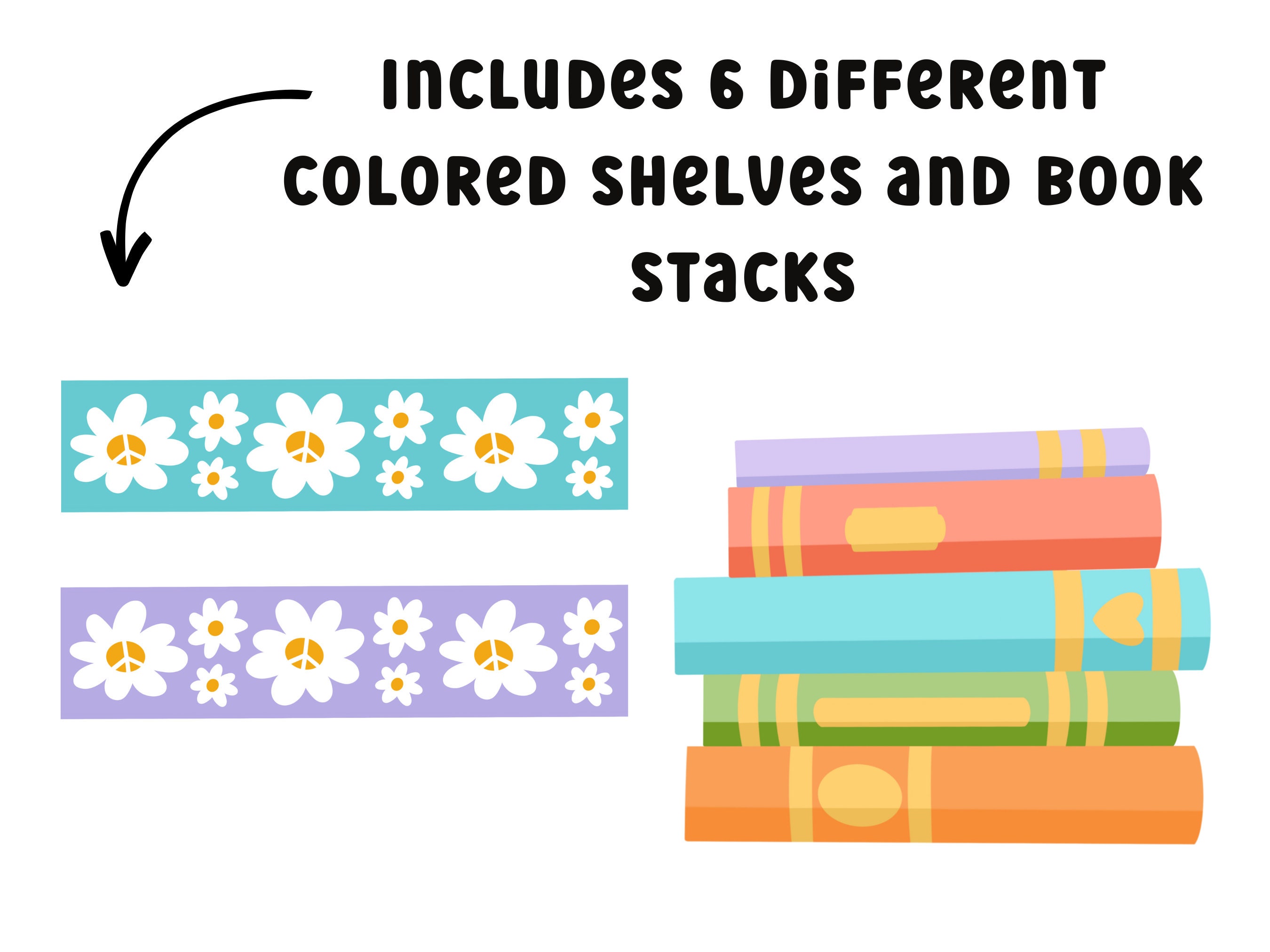 Library Bulletin Board Decorations, Reading Classroom Decor, the Books ...