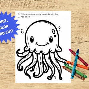 Coloring Activity Bulletin Board, Under the Sea Classroom Theme, Ocean ...