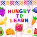 Hungry to Learn Sign, Food Classroom Wall Decor, Colorful Food ...