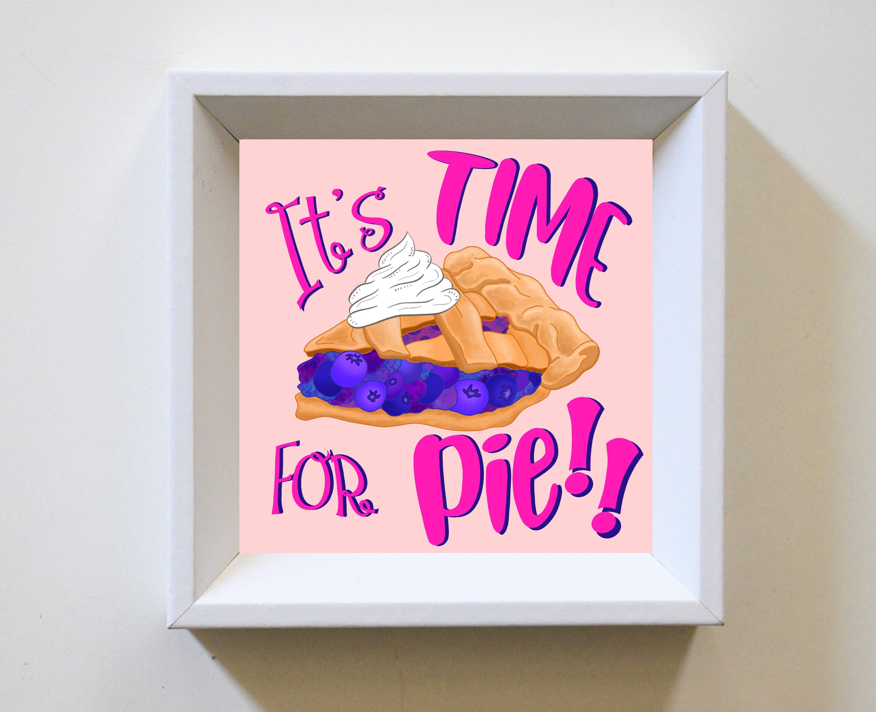 Pie Download Dessert Art Print Printable Thanksgiving Wall - Etsy