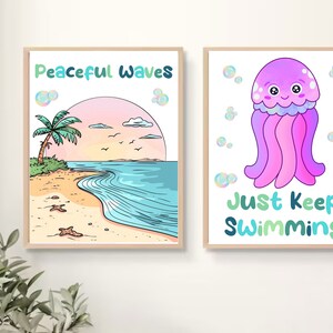 Calming Corner Posters, Ocean Classroom Decor, Calm Down Corner for ...