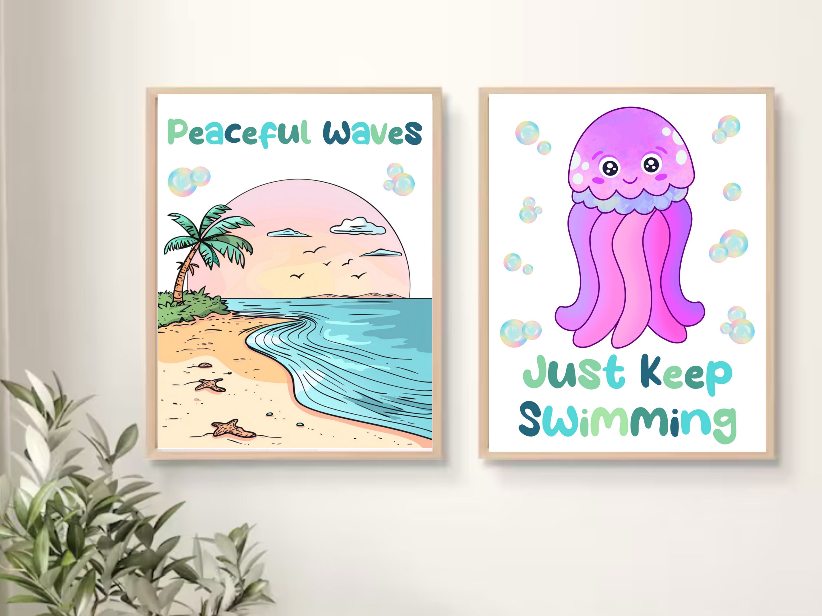 Calming Corner Posters, Ocean Classroom Decor, Calm Down Corner for ...