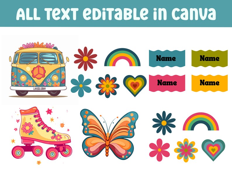 Retro Classroom Theme, Classroom Bulletin Board Decor, Back to School ...