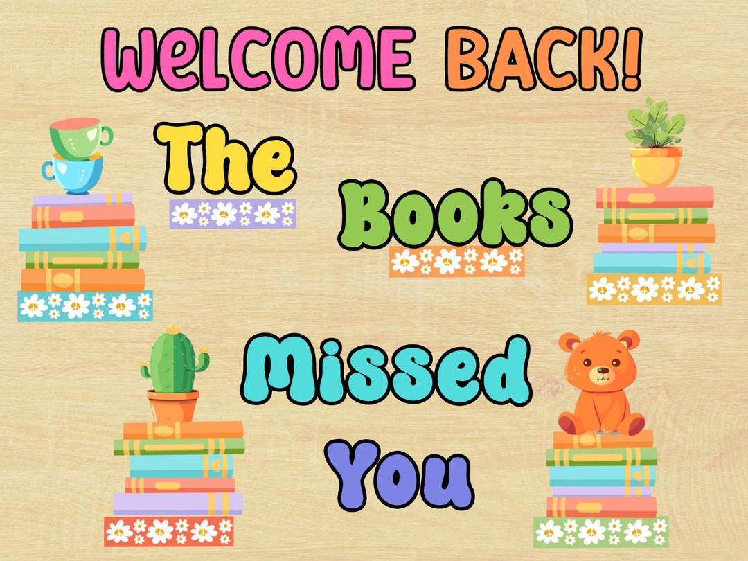 Library Bulletin Board Decorations, Reading Classroom Decor, the Books ...