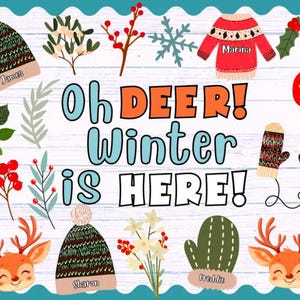 Winter Classroom Bundle, Winter Bulletin Boards, Winter Classroom Decor ...
